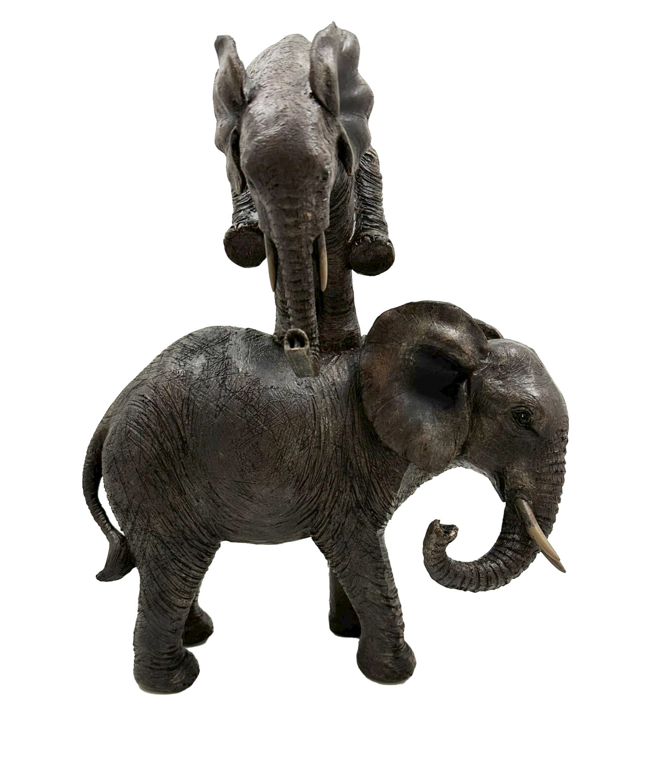 Elefant Med Balancerende Barn På Ryggen | Hurtig Levering – Køb!